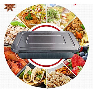 FVLFIL POGEAIR 9x13 Disposable Aluminum Pans with Lids 25-Set,Half-Size 2.4" Deep Foil Steam Baking Pans,Grill Drip Grease Trays,Steam Table Tin Containers for Food Prep & Storage,Catering,Chafing
