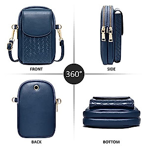 KUKOO Small Crossbody Phone Bags for Women Cell Phone Purse Wallet with Card Slots