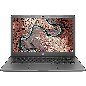 2021 HP Premium Chromebook 14" HD Touchscreen Laptop, Intel Celeron N3350 Dual-core (up to 2.4GHz), 4GB RAM, 32GB eMMC, 10+ Hours Battery, HD Webcam, USB-A&C, Chrome OS, WiFi w/Marxsol Cables