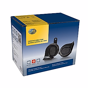 HELLA 012010881 Black 12V BX Trumpet Horn Kit (Bmw)
