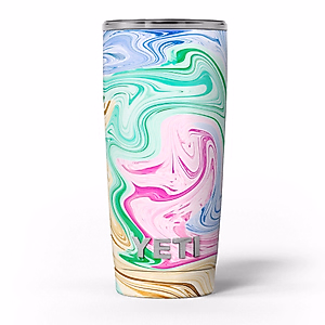 Design Skinz Mixed ColorOil - Skin Decal Vinyl Wrap Kit Compatible with The Yeti Rambler Cooler Tumbler Cups