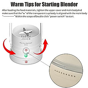 Portable Blender, Multifunctional Personal Size Blender with USB Rechargeable, Mini Smoothie Blender , Hand Blender for Home Office Gym Travel,A fancy gift (Pink)