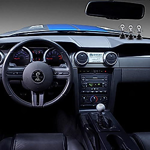 Car Dashboard Skull Halloween Car Dashboard Bobblehead Toy Scary Solar Powered Dancing Ghost Shaking Head Toy Table Desk Car Ornament Solar Bobblehead Figures