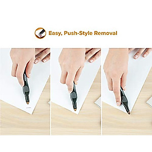 Bostitch Office Easy Staple Remover, Magnetic Tip, 3-Pack, black magnet - 3 pack (40000M-BLK-3PK)