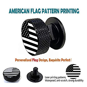 Welding Hood Pipeliner Helmet Fasteners-1Pair Black American USA Flag Pattern Aluminum Helmet Pipeliner Headgear Replacement Parts Accessories Screws Flip Hood, Anti-Rust and Durable (Black-zw) 2