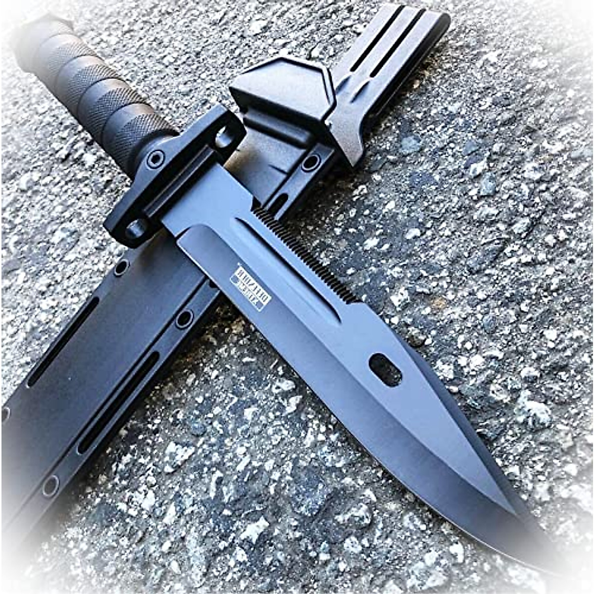 New 13.5" Military Tactical Survival FIXED BLADE Black HUNTING Machete KNIFE Dagger Camping Outdoor Pro Tactical Elite Knife BLDA-0639