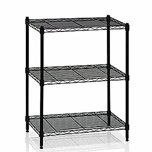 3-Tier Kitchen Storage Cart Microwave Oven Rack Utility Workstation Stand Shelf Romm Organization and storage Book shelves Office decor Wall shelf Storage shelves Wall shelves