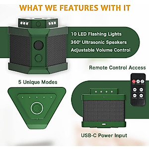 Rodent Repellent Ultrasonic Plug-in Mouse Deterrent Rat Repellent for House Squirrel Repller Bat Removal Attic Garage RV Barn