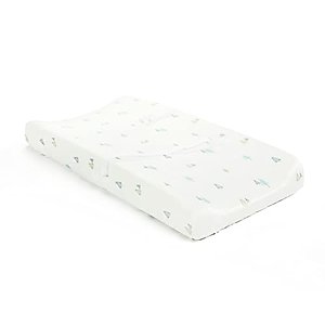 Lush Decor Hygge Sloth Trees Soft & Plush Changing Pad Cover, 32" x 16" x 5", Gray