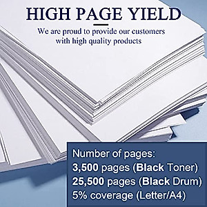 TN620 Toner & DR620 Drum MLIE Compatible Replacement for Brother HL-5240 5250DN 5280DW 5350DNLT, MFC-8370 8470DN 8670DN 8880DN, DCP-8085DN Printer (High Yield, 1 Toner+1 Drum,Black)