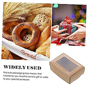 STOBOK 50pcs Packaging Boxes Mini Boxes for Favors Cupcakes Containers Mini Cake Containers Paper Storage Box Compact Paper Box Soap Boxes for Homemade Soap Packing Box Carton Cake Box
