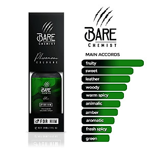 Bare Chemist Allure Pheromone Cologne Perfume for Men [Long Lasting Spray] - Pheromones Perfumes Cologne for Him - Concentrated Perfume 1oz