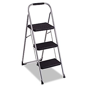 Cosco 3-Step Big Step Folding Stool - Platinum