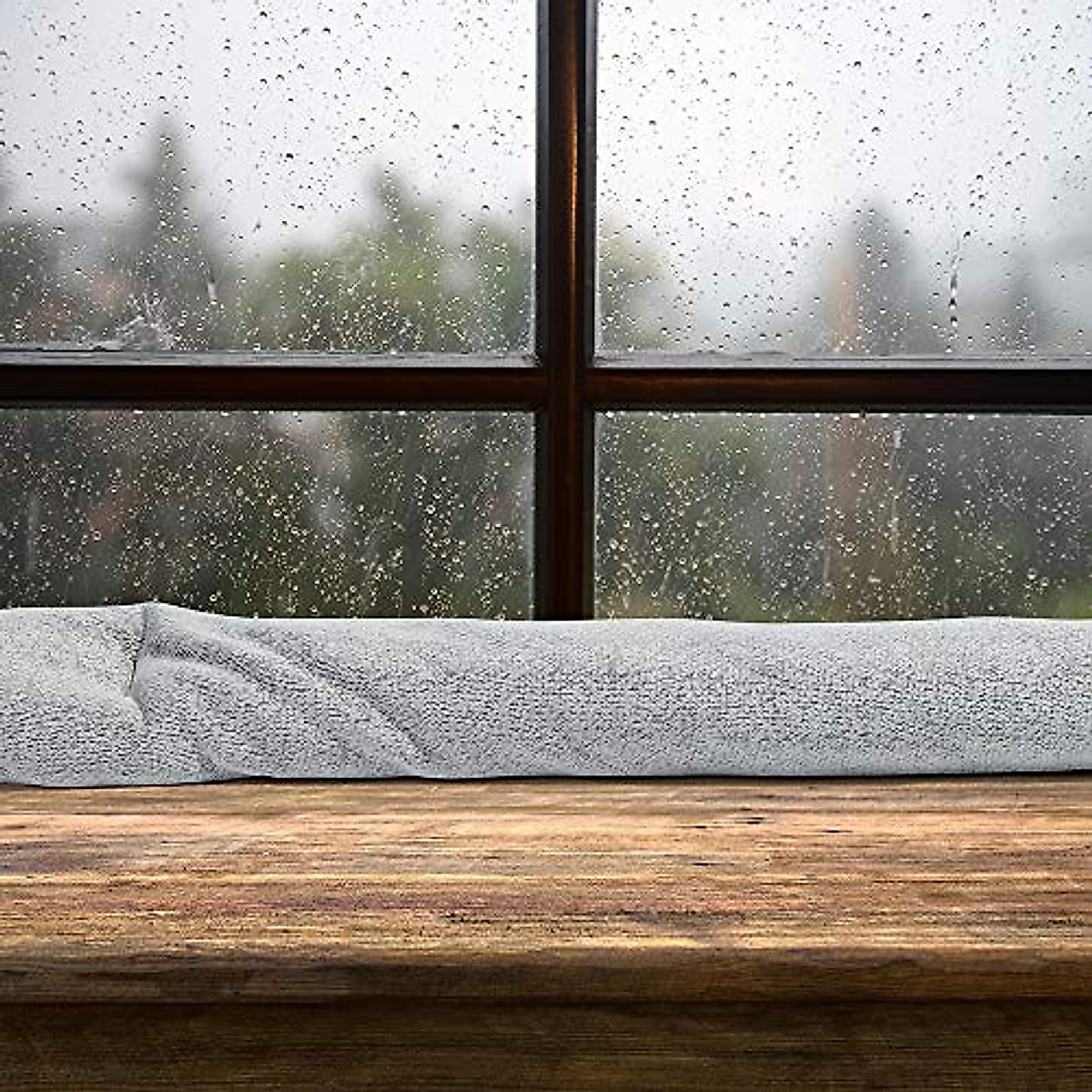 PIG Home Solutions Dryer-Safe Reusable Water Absorbent Sock - 4 Pack - 3" x 38" - Absorbs Up to 34 oz per Sock - Gray - PM50673