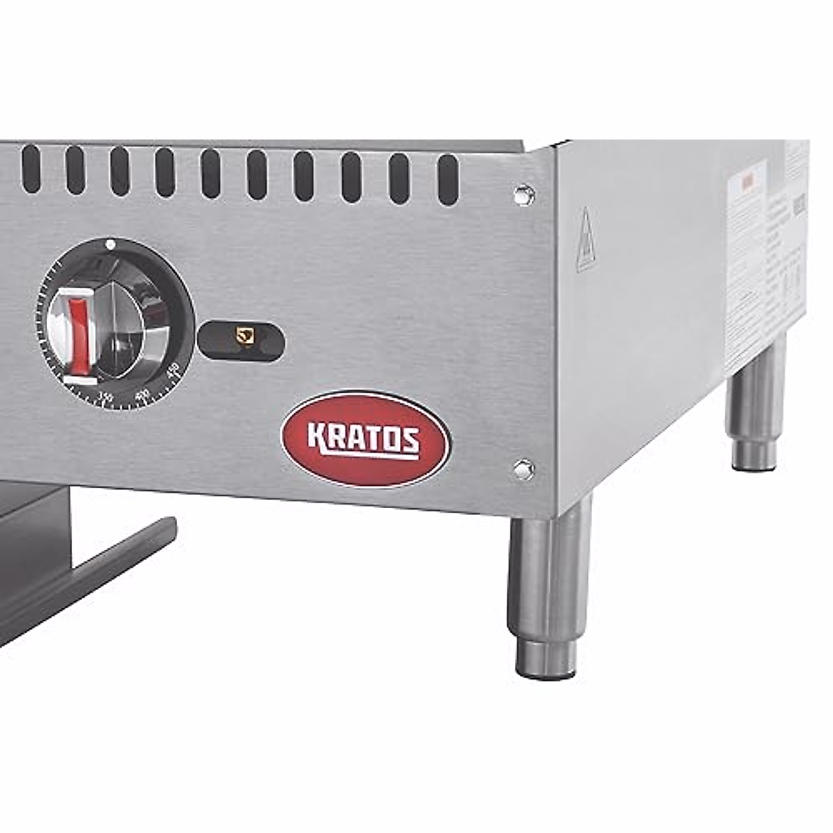 Kratos 29Y-008 36" Commercial Restaurant Gas Countertop Griddle, Thermostatic Controls, 3 Burners, 90,000 BTU Output