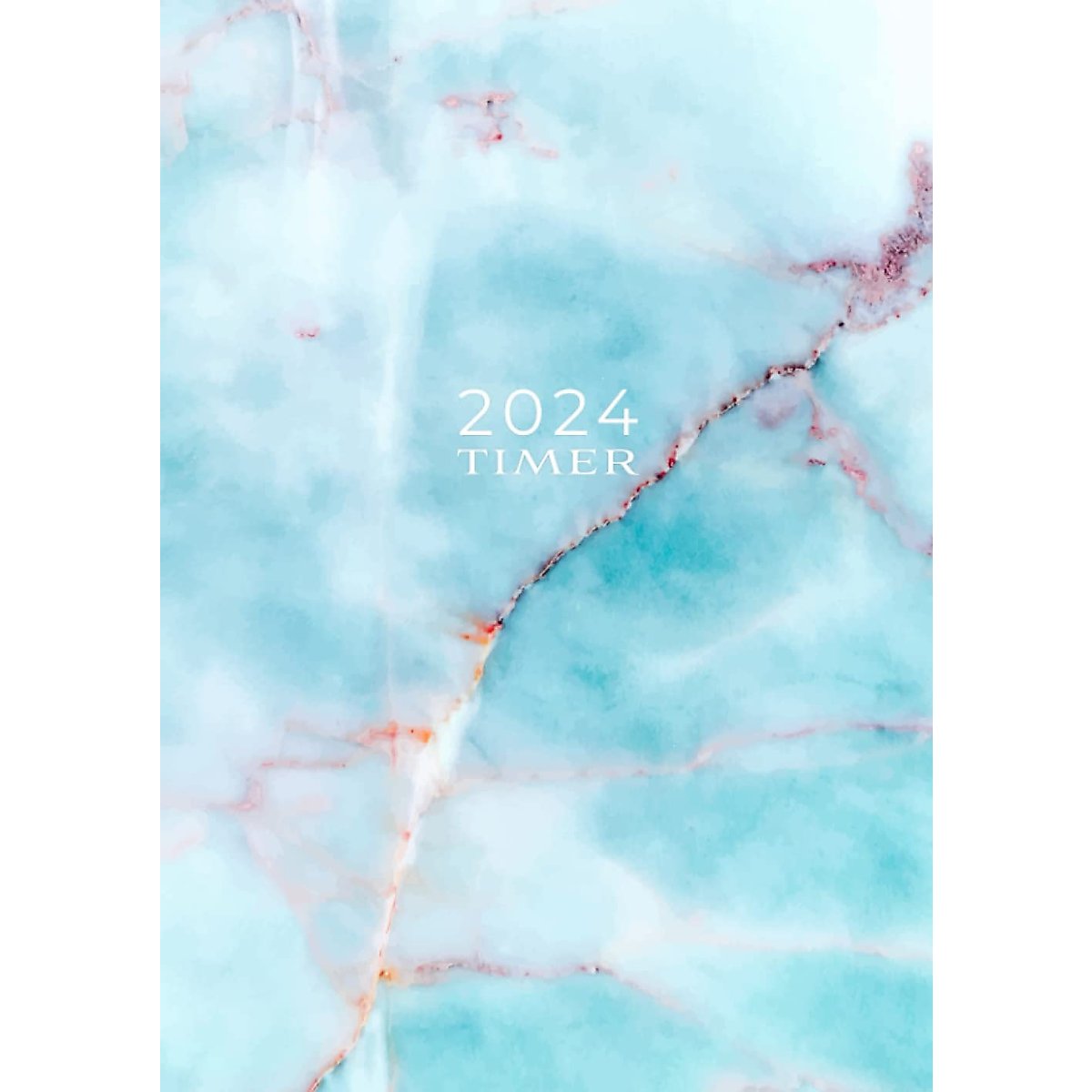 2024 Timer: Weekly Planner With Hourly Schedule | Vertical Layout Time Slots 5 AM – 11 PM | Week-To-View A4 Dated Agenda | Appointment Scheduling ... Week On 2 Pages Organizer Book | Marble Blue