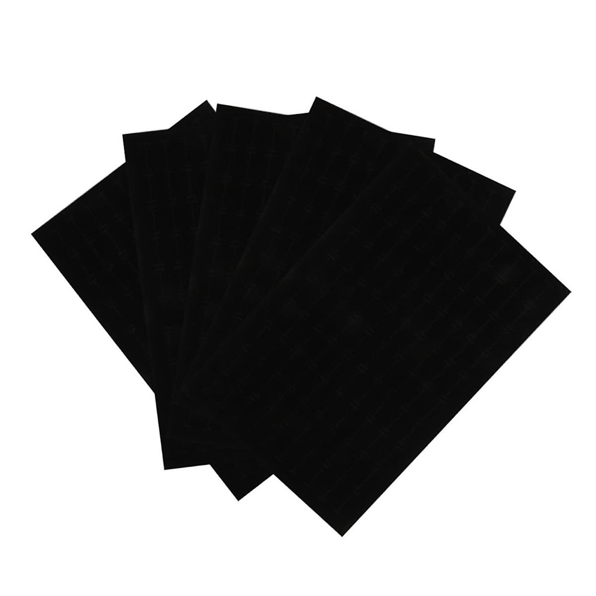 SEWACC 9 pcs Jewelry Holders Organizer Sponge Ring Earring Showcase with Holder Rings Trays Black Insert Storage Slots Selling Necklace Pad Earrings Pads Foam Mats for Display Tray