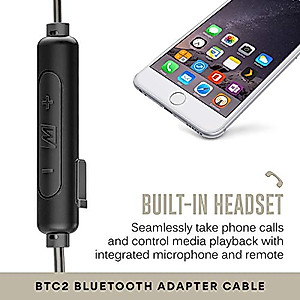 MEE audio M6 PRO Musicians' in-Ear Monitors Wired + Wireless Combo Pack: Includes Stereo Audio Cable and Bluetooth Audio Adapter (Clear) (CMB-M6PROBT-CL)