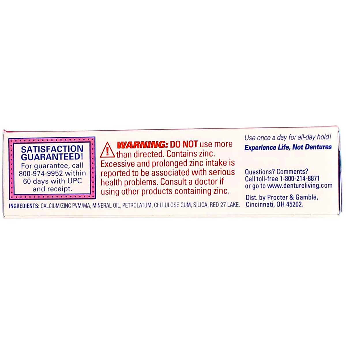 Fixodent Denture Adhesive Cream Original, 1.40 Ounces each (Value Pack of 4)