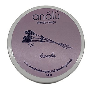 Analu (Lavender) Therapy Dough - Handmade Natural Plant Based Dough for Calming, Relaxation and Aromatherapy (Pack of 1) (Lavender)
