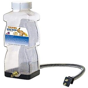 Farm Innovators Model HRB-20 Heated Water Bottle for Rabbits, 32-Ounce, 20-Watt, 4.2 x 4.2 x 11.5 inches ; 1 pounds, White