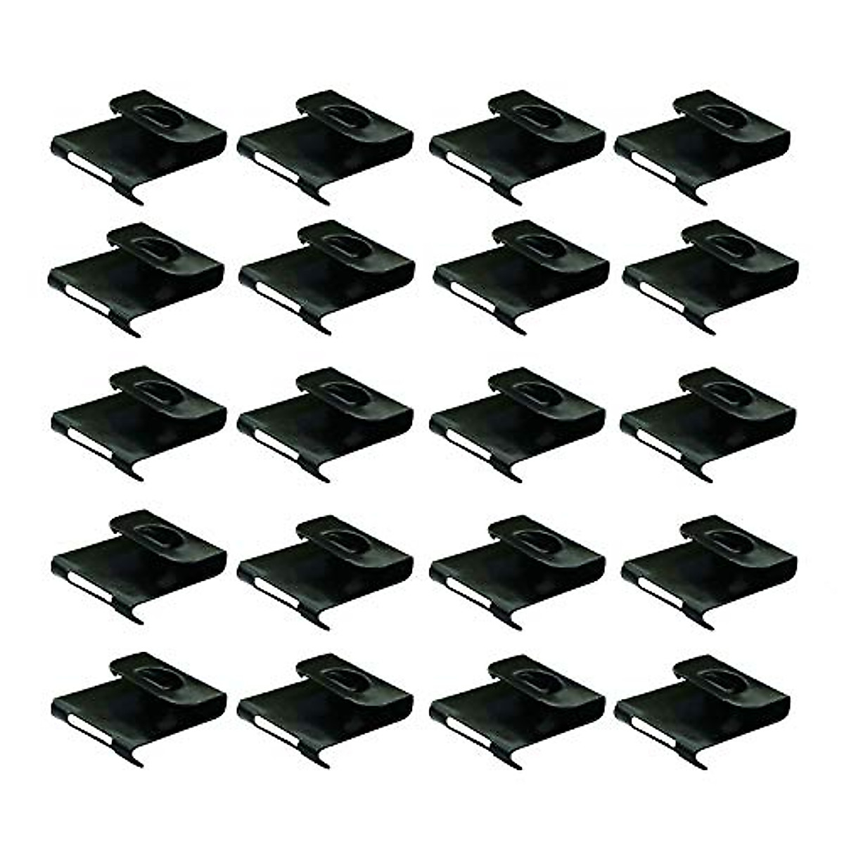 NX Garden 120pcs S Type Metal Wall Mount Hanging Hooks Hanger Clips S Hooks for Album Picture Photo Artwork Frames, Black