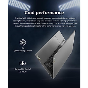 Lenovo IdeaPad 3 Laptop Holiday Deals, 15.6" FHD Touchscreen, Intel Core i3-1115G4, 24GB RAM, 1TB SSD, HDMI, Webcam, Wi-Fi 6, SD Card Reader, Windows 11 Home, Grey