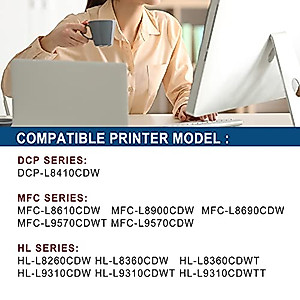 INDI 2-Pack Yellow TN431Y TN-431Y Toner Cartridge Compatible TN431 TN-431 Replacement for Brother DCP-L8410CDW MFC-L8900CDW L9570CDWT L8610CDW HL-L8360CDW L9310CDWT L9310CDW L9310CDWTT Printer.