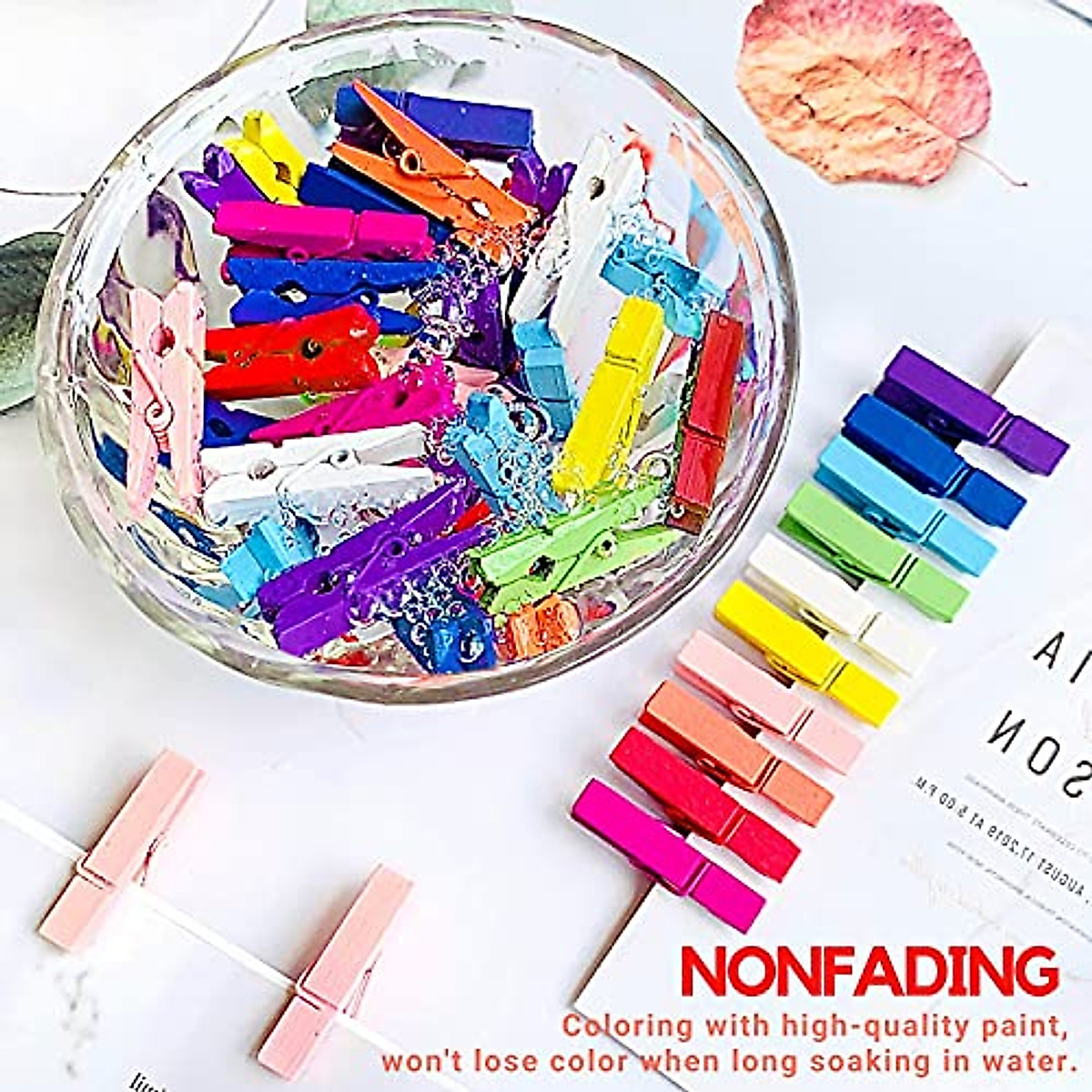 Mini Colored Clothes Pins - Perfect for Crafts & Photos