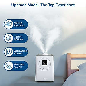 LEVOIT LV600S Smart Warm & Cool Mist Humidifier + LEVOIT Vital 200S Large Room Air Purifier