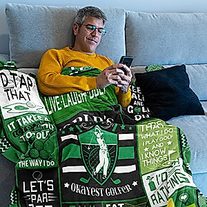 Golf Gifts for Men Unique - Funny Golf Gifts - Golfing Gifts for Men Women - Best Golf Gift - Golf Gift for Him- Golf Stuff Gift - Mens Golf Gifts Ideas - Golf Themed Gifts Blanket 50" x 60"