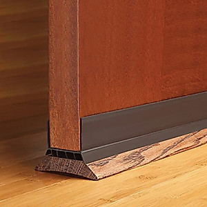 M-D Building Products 43337 36-inch Brown Vinyl U-Shape Cinch Slide-On Under Door Seal