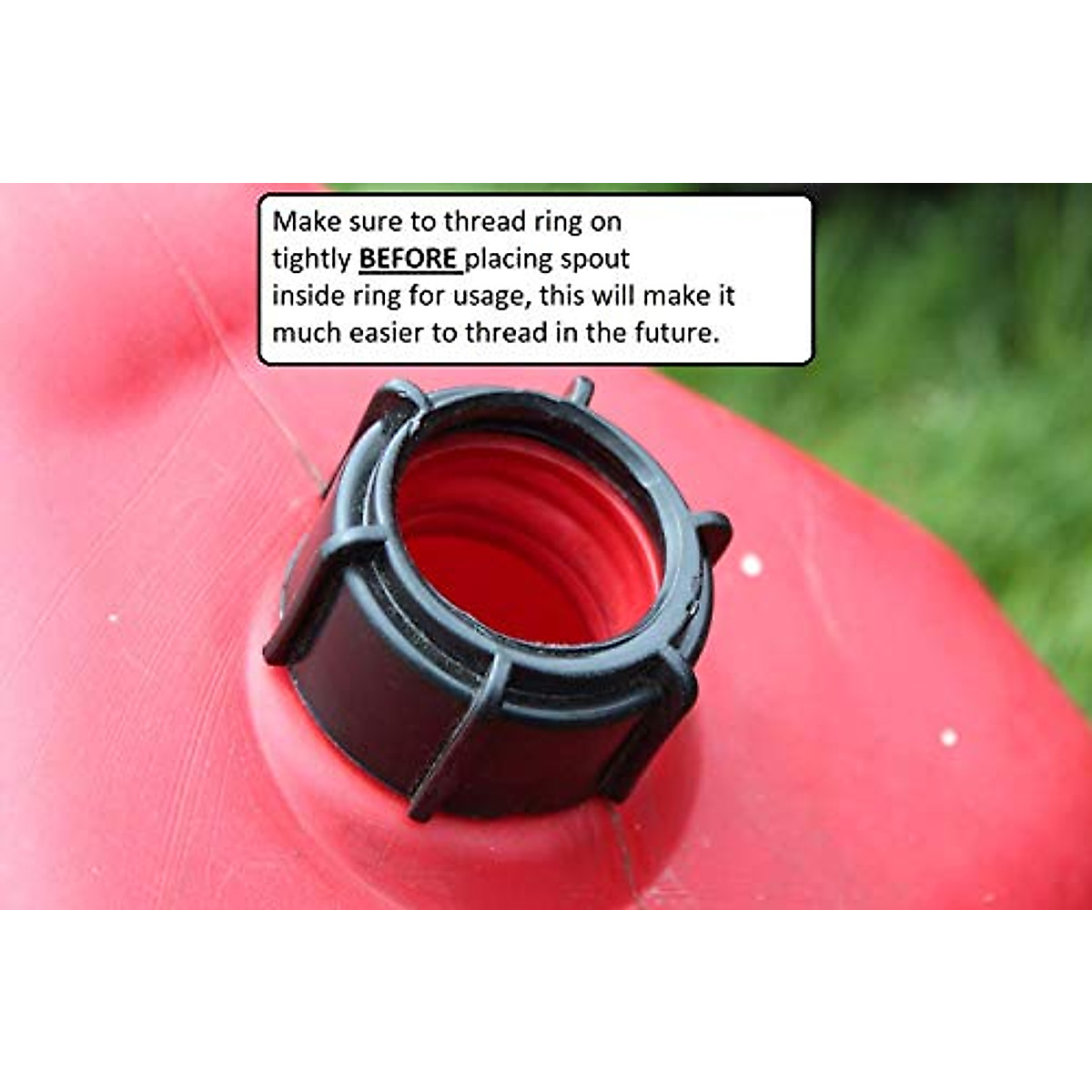 2 - Mr. Yellow Cap Fuel Gas Can Jug Spouts Nozzles, Rings & Caps, replaces Blitz 900302 900092 900094 Old Style - Please Read Description Thoroughly Before Ordering! Thank You