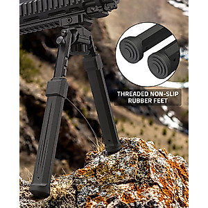 CVLIFE 8-11 Inch Bipod with 360 Degrees Swivel Tilt Bipod Lightweight Bipods