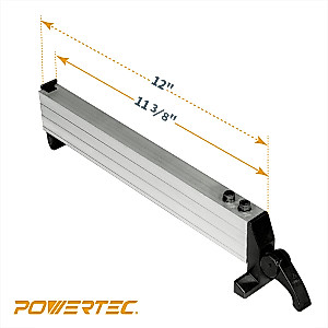 POWERTEC BS900RF Rip Fence for POWERTEC BS900 Wood Band Saw and Similar Band Saws with a Work Table Size of 11-1/8” to 11-13/16”