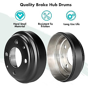 10L0L Golf Cart Brake Repair Kit, Brake Hub Drums & Brake Shoes & Bendix Brake Spring kit fit Yamaha G14, G16, G19, G22 G&E 1994-2006 Models,OEM JU0-G6521-00-00, JN6-F5331-01-00, JN3-F5331-00