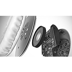 Koss BT539iW Wireless Bluetooth Over-Ear Headphones, in-Line Microphone, On-Board Microphone and Touch Controls, Detachable Cord Included, White