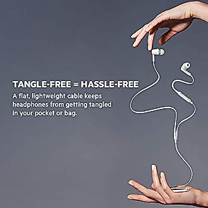 Belkin SoundForm Headphones - Wired In-Ear Earphones With Microphone- iPhone Headphones - Apple Headphones - Apple Wired Earbuds For iPhone, iPads & All Products With Lightning Connector (White)