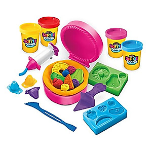 Cra-Z-Art Softee Dough Scented Fruit Frenzy Playset, Modeling Dough Play Toy for Kids Ages 3 and up