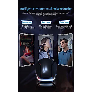 DARK WOLF True Wireless Earbuds Bluetooth 5.2 Wireless Earbuds,Touch Control with Wireless Charging Deep Bass Loud Sound Comfortable BL-F69 0