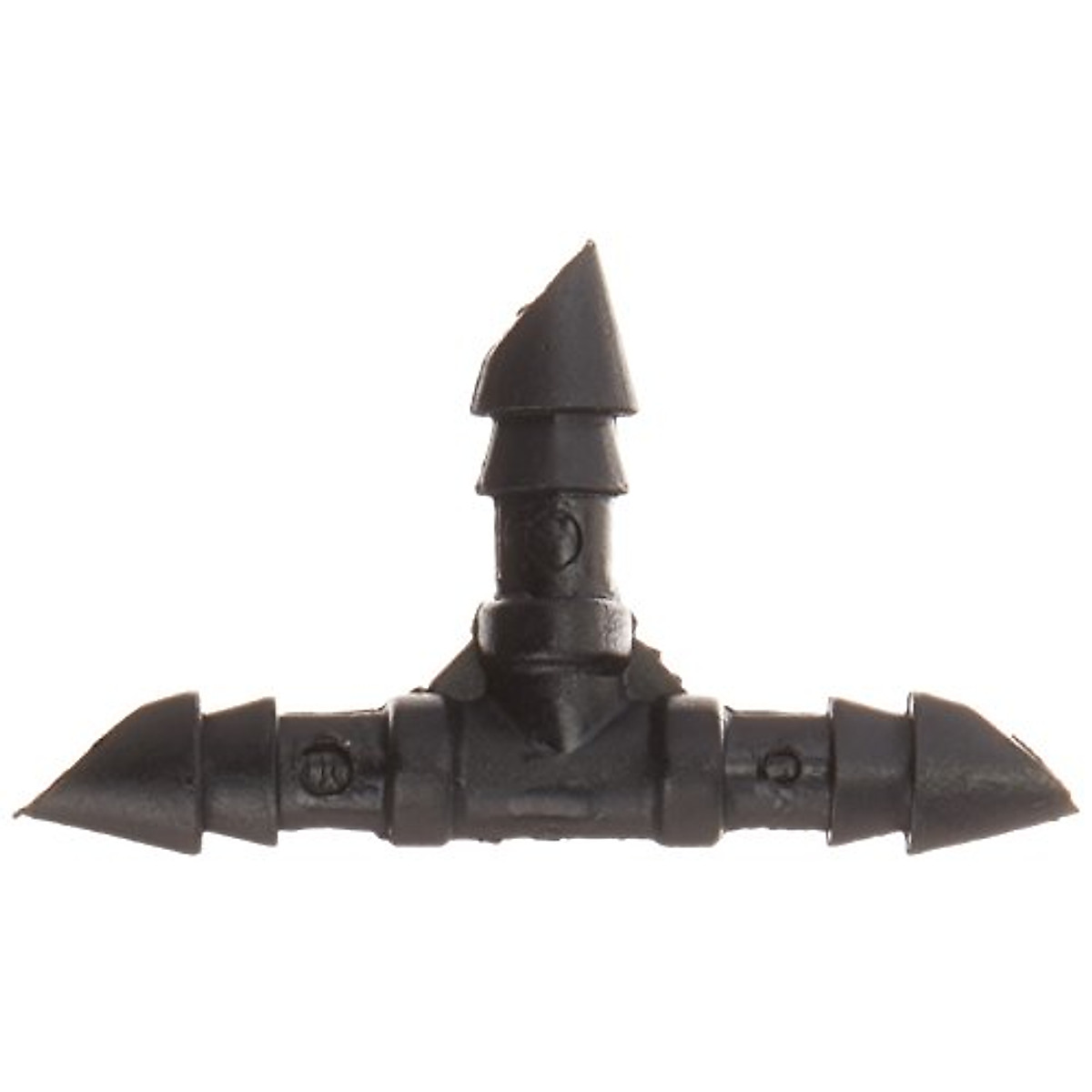 Orbit 67401 25-Count 1/4-Inch Barb Tee,Black