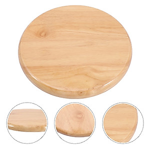 LIFKOME Wood Stool Replacement Seats Wood Round Stool Top Part for Farmhouse Kitchen Stool Bar Stools