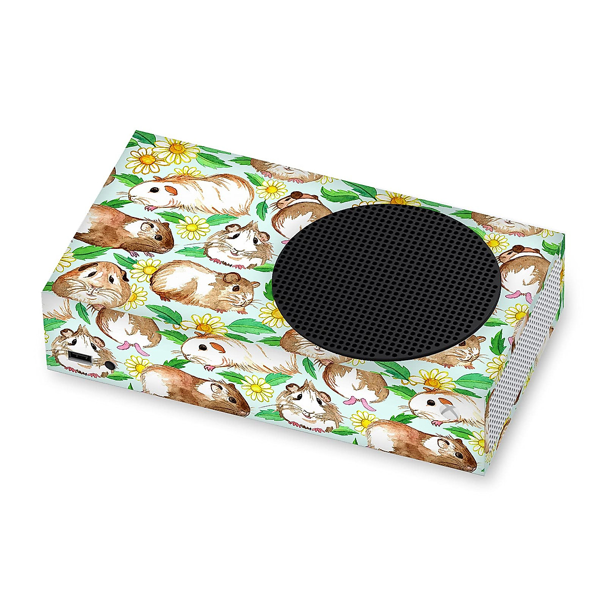 Head Case Designs Officially Licensed Micklyn Le Feuvre Guinea Pigs And Daisies In Watercolour On Mint Art Mix Vinyl Sticker Gaming Skin Decal Cover Compatible With Xbox Series S Console