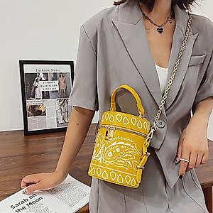 BVWEY Ethnic Style Bucket Bags Women's Crossbody Shoulder Bags Summer Beach Handbag