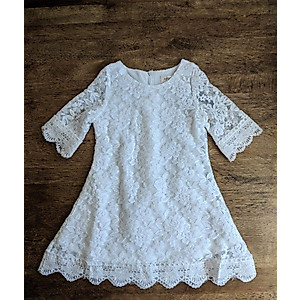 Cutiego Rustic Flower Girl Dress (2T, White)
