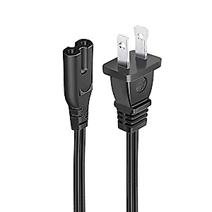 UL Listed 8.2ft 2 Prong Power Cord for Xbox One 1 S Game Console 2-Slot AC Power Cord Supply Cable Replacement