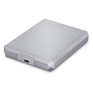 LaCie Mobile Drive 5TB External Hard Drive Portable HDD – Space Gray USB-C USB 3.0, for Mac and PC Desktop, 1 Month Adobe CC (STHG5000402)