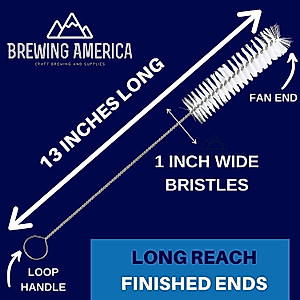 Maple Syrup Hydrometer Test Cup and Cleaning Brush for Consistently Delicious Pure Syrup and Easy Clean-up - Stainless Steel - 10 Inches Tall