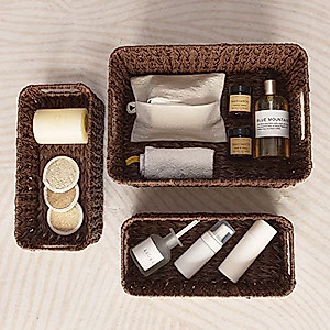 GRANNY SAYS Bundle of 3-Pack Wicker Baskets & 3-Pack Wicker Storage Baskets