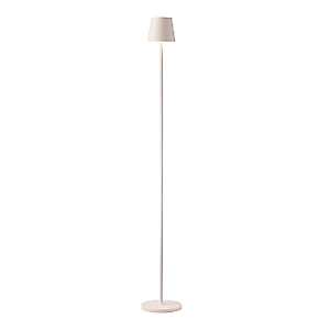 O’Bright Sandy- Cordless LED Floor Lamp for Outdoor/Indoor, Rechargeable, Water Resistant, Dimmable, Carry Light, Adjustable Height Stand Lamp for Patio, Living Room, Bedside, Table Night Lamp, White